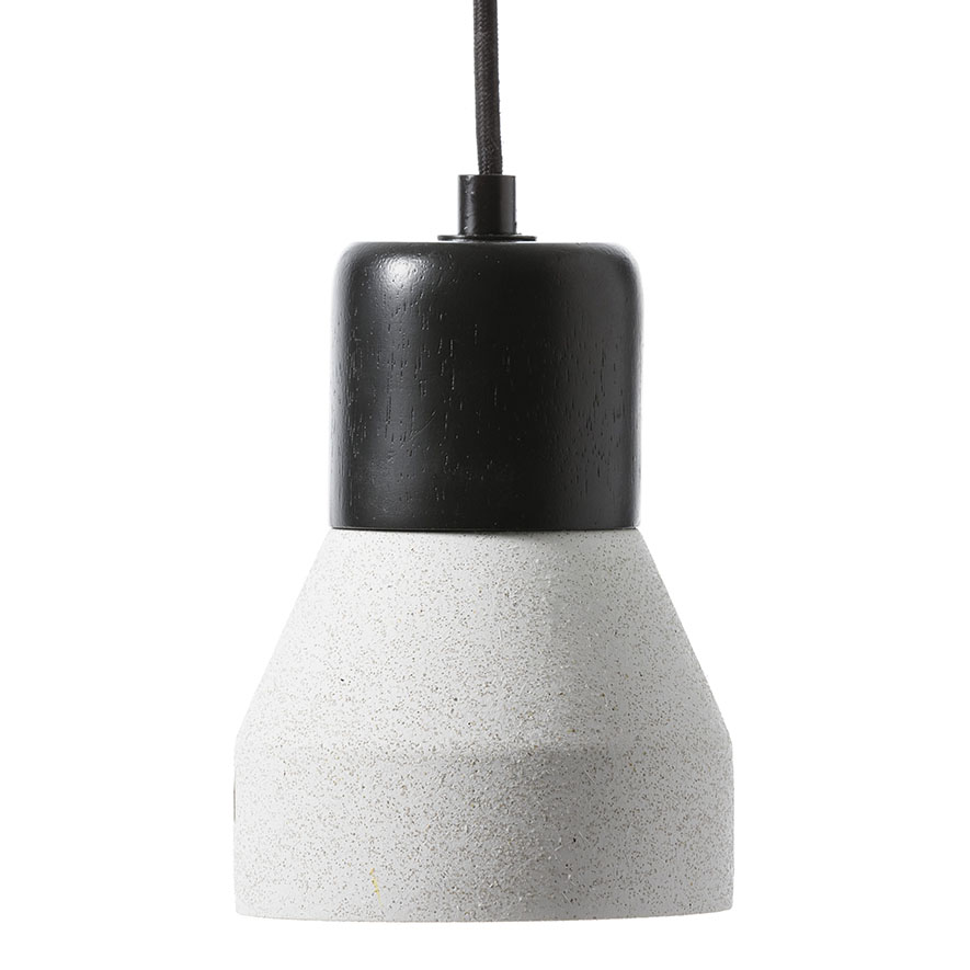Coda Black/Stone Pendant Light | Adairs