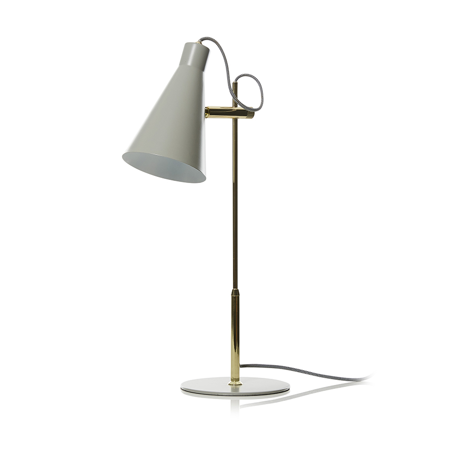 Home Republic - Felix Table Light Grey & Gold | Adairs