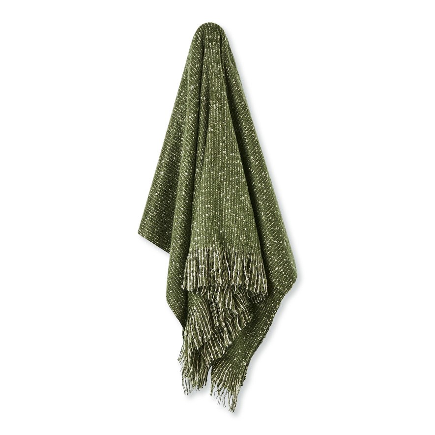 OLT Cliff Throw 130x170cm Green | Adairs
