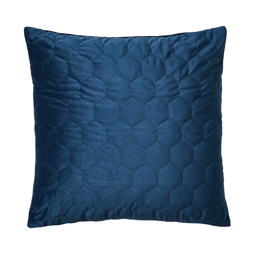 Munro Navy Velvet Cushion | Adairs