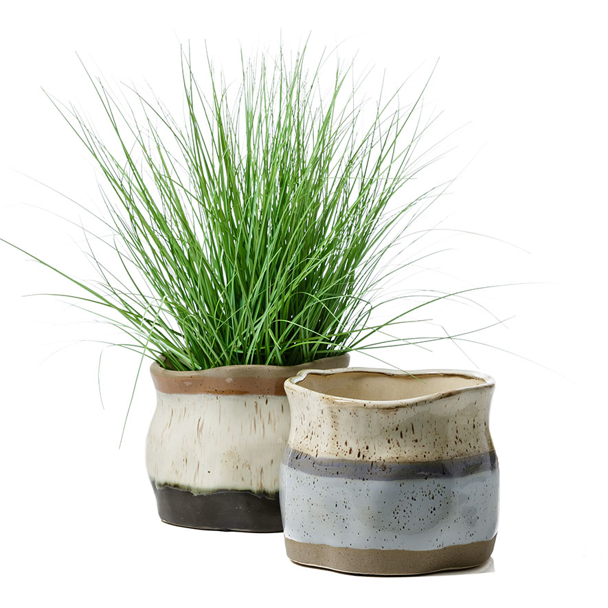 Yuma Planter Blue | Adairs