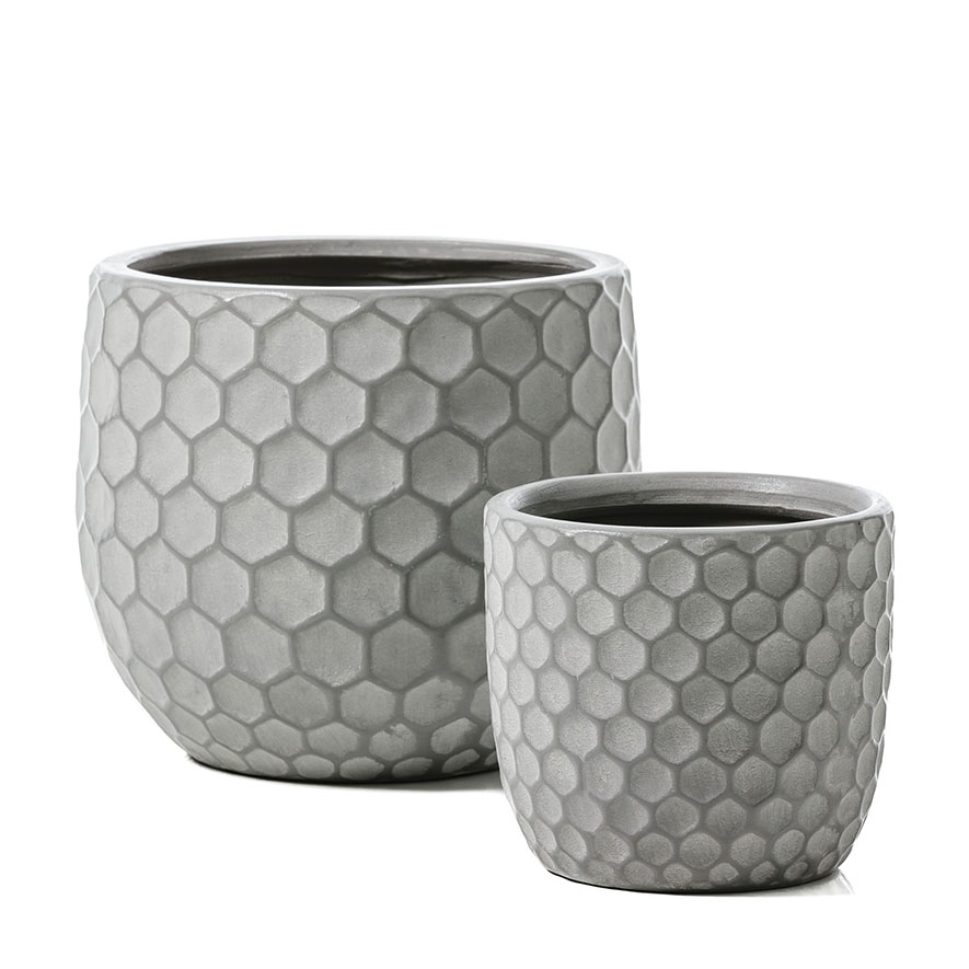 Valencia Pots Dark Grey | Adairs