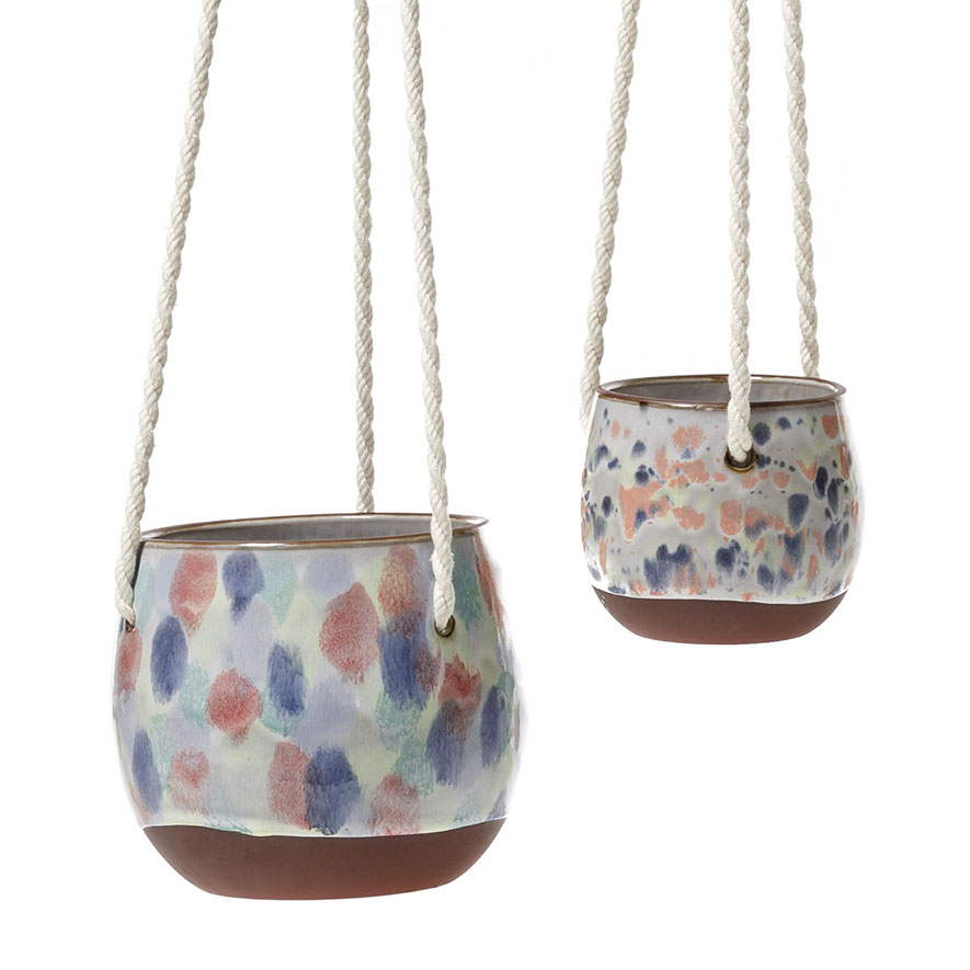 Oasis Pot Large Hanging Multi | Adairs