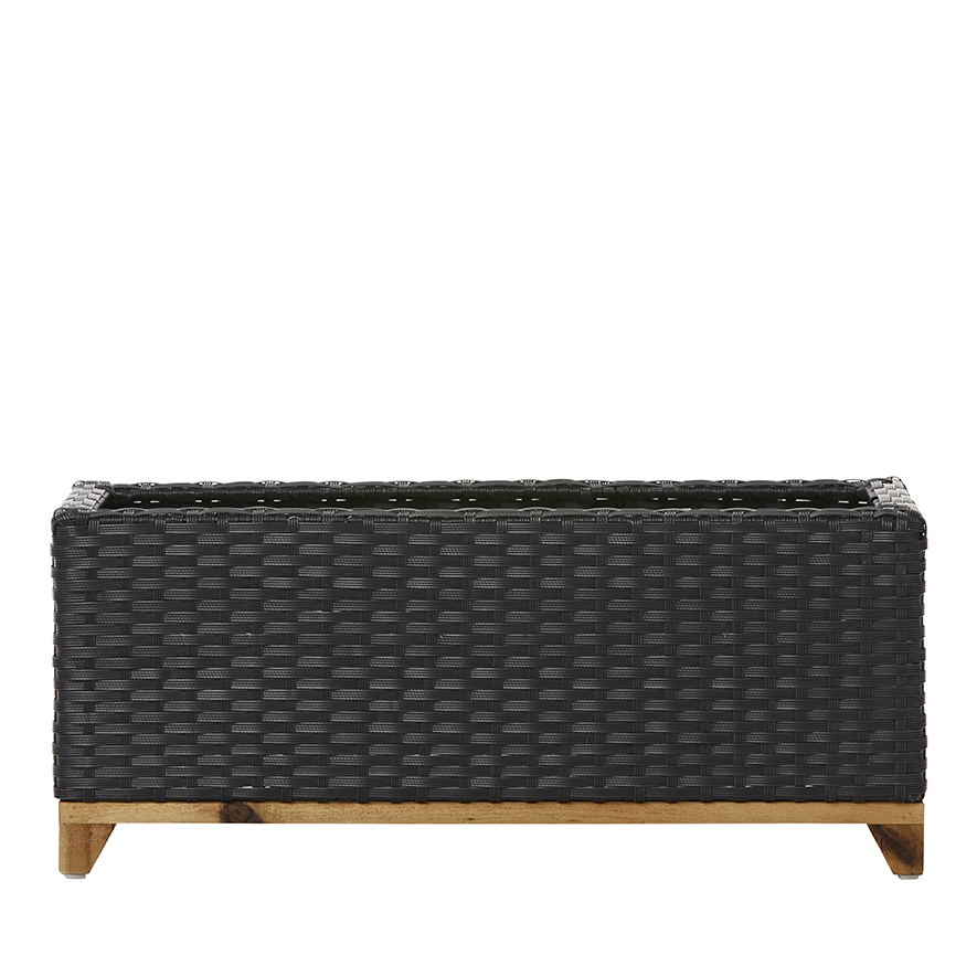 Colorado Black Rectangle Plant Stand | Adairs