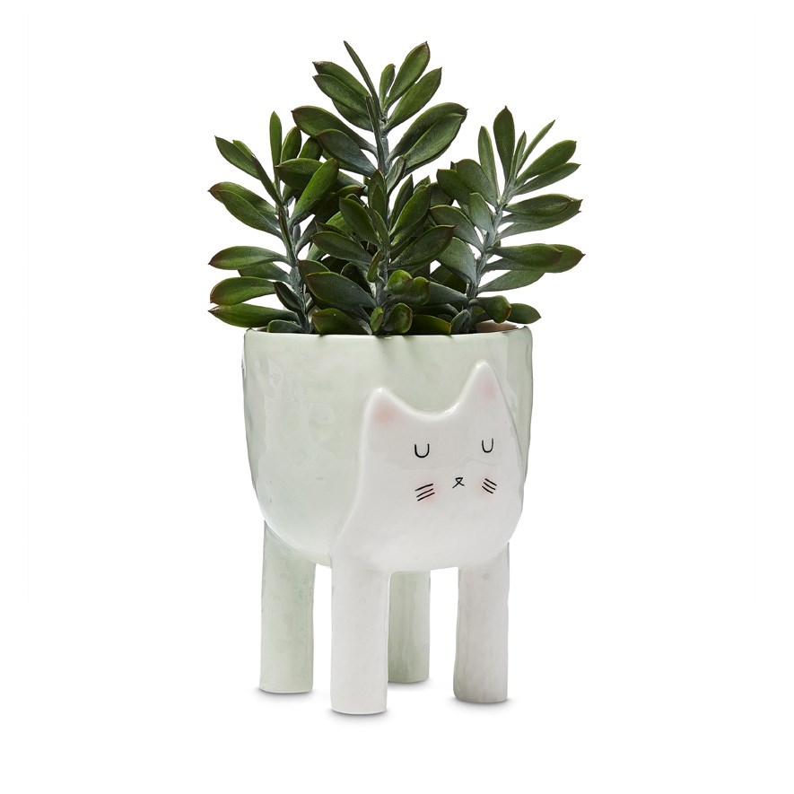 Cleo Cat Mint Pot | Adairs