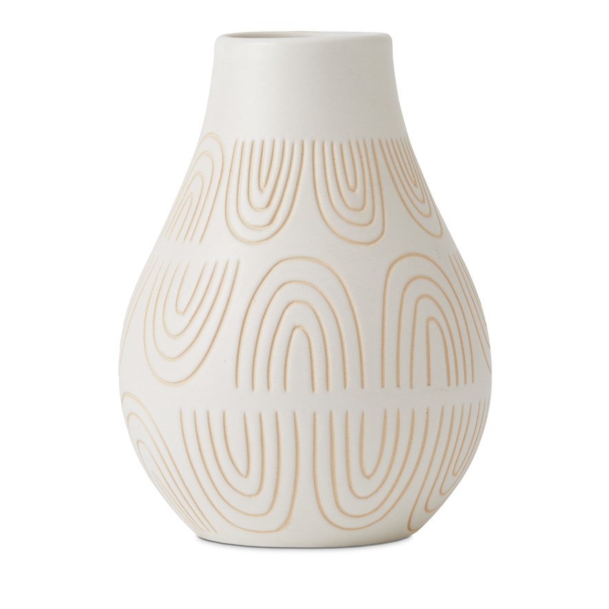 Helios White Large Vase | Adairs