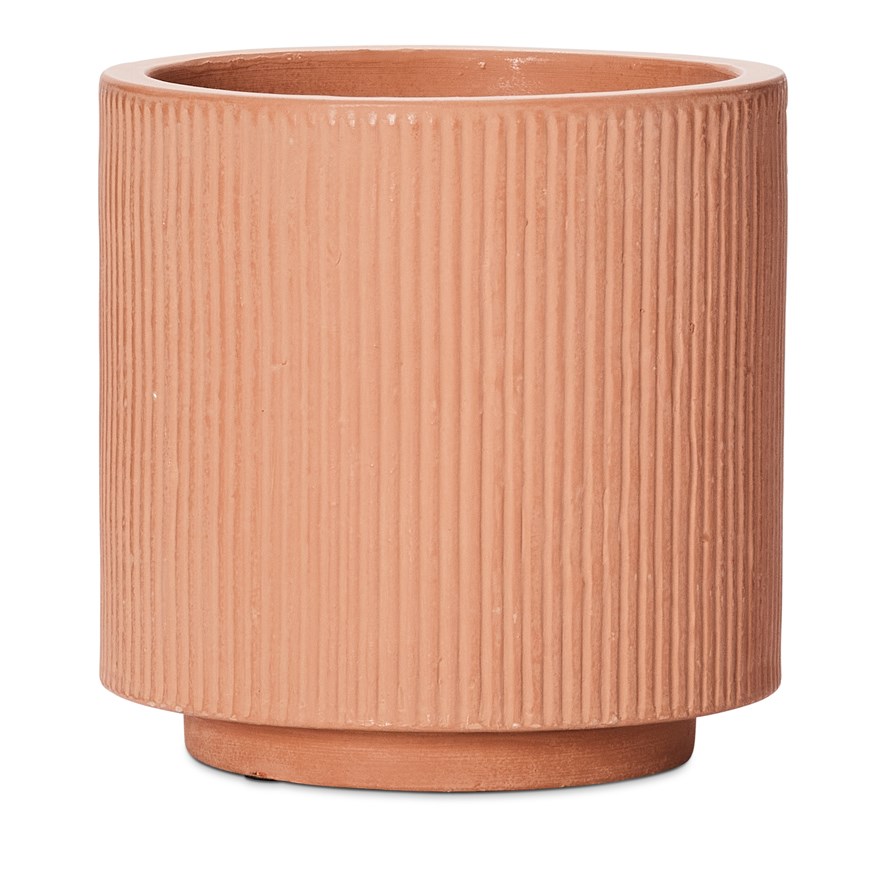 Home Republic - Pleat Burnt Orange Pot | Adairs