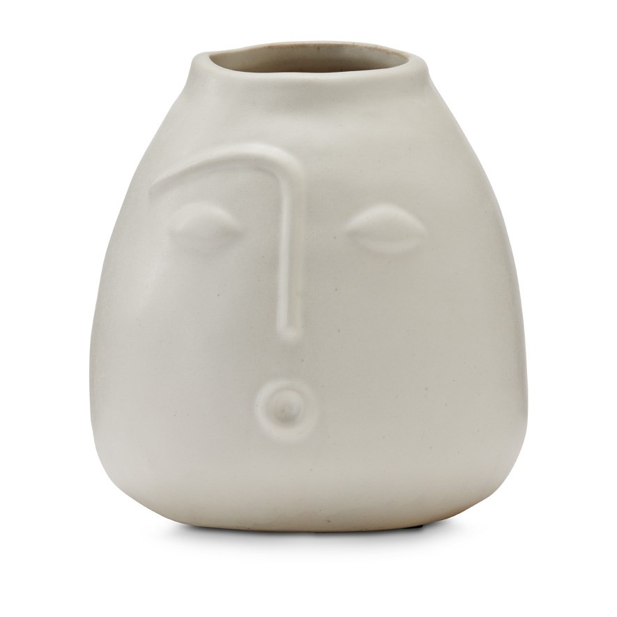Dali White Face Vase | Adairs