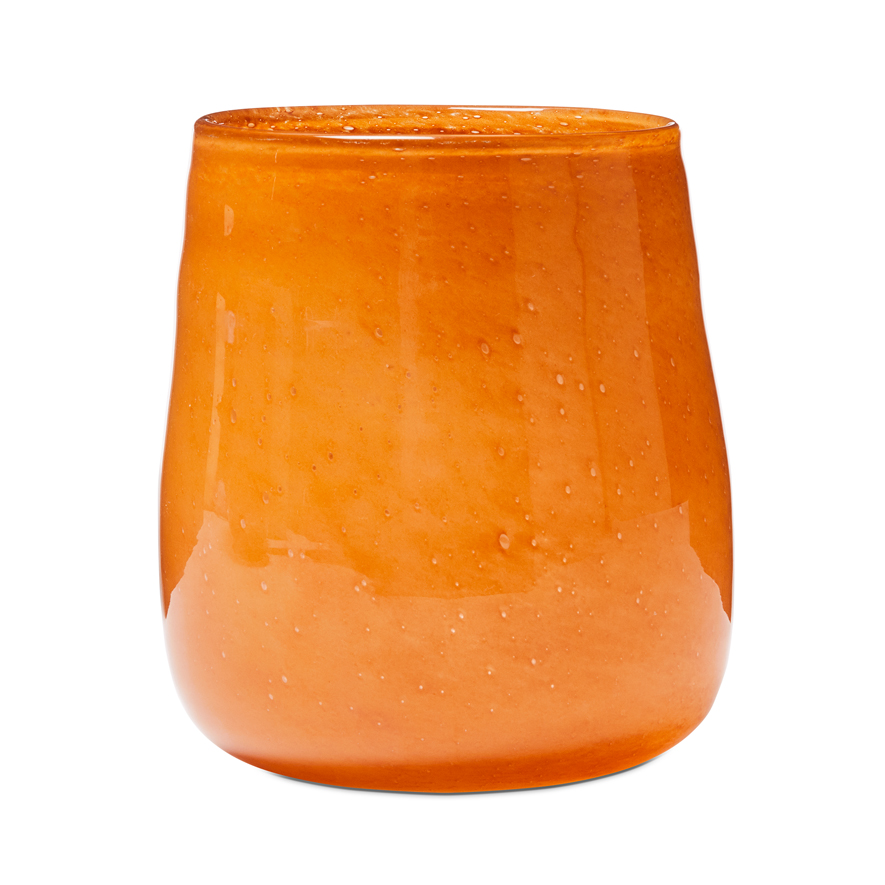 Orange glass vase store
