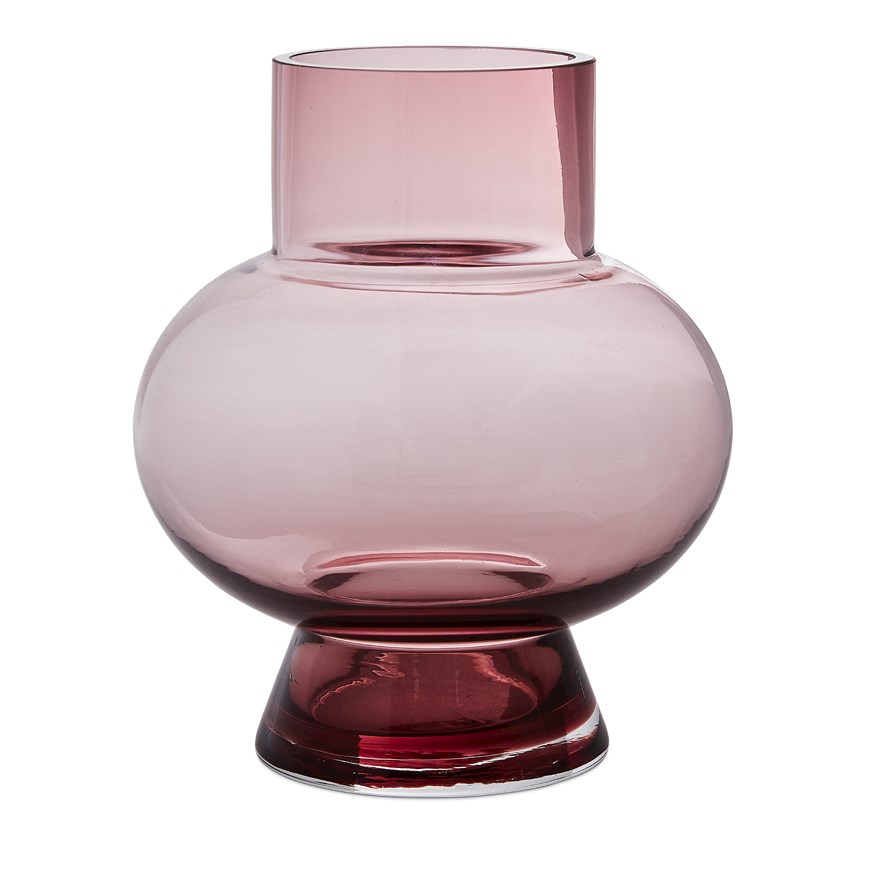 Marsala Pink Glass Vase | Adairs