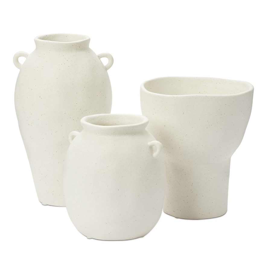 Gemini Small White Vase | Adairs