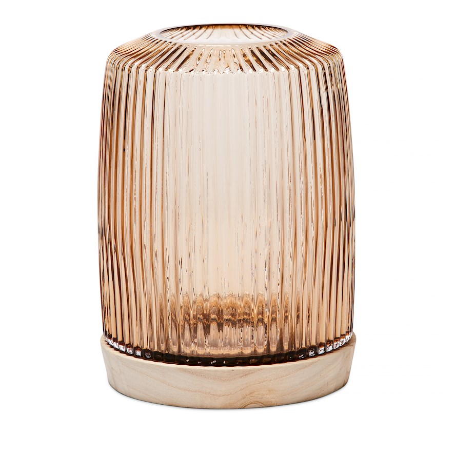 Optical Amber Vase | Adairs