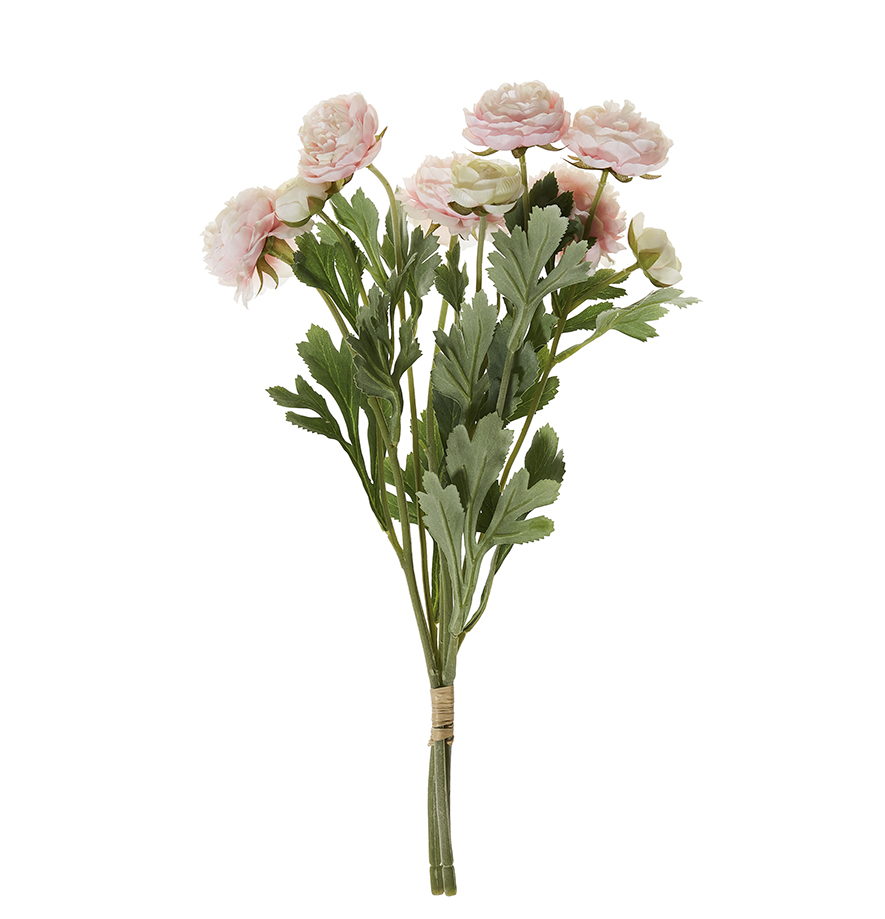 Mercer + Reid - Spring Stems Flocked Ranunculus Pink | Adairs
