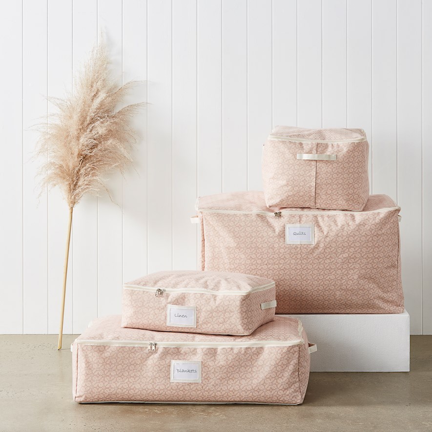 Storage Woodblock Small Storage Bags | Adairs