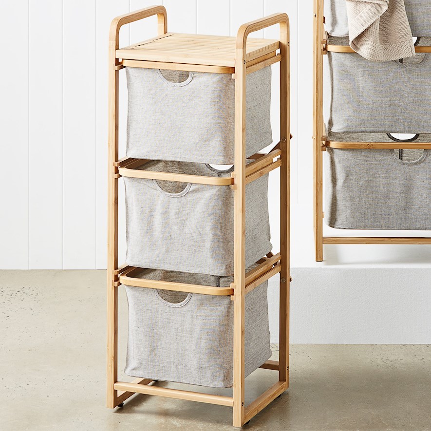 Hutton Storage Range Large Coal Shelving Unit | Adairs