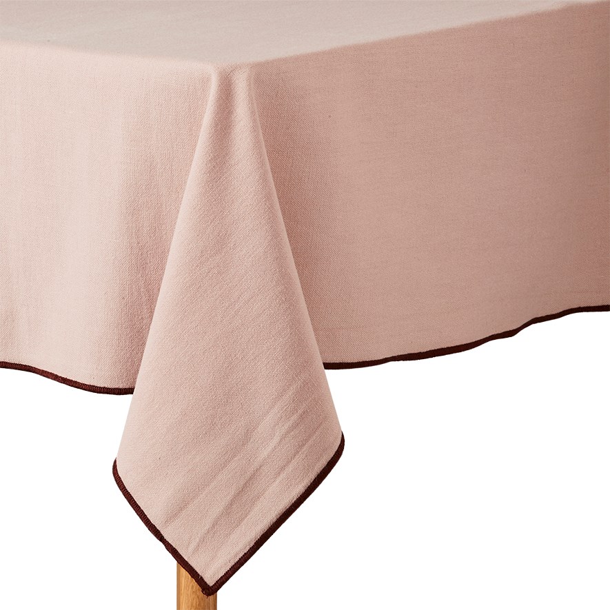 Portland Pink Cotton Tablecloth | Adairs
