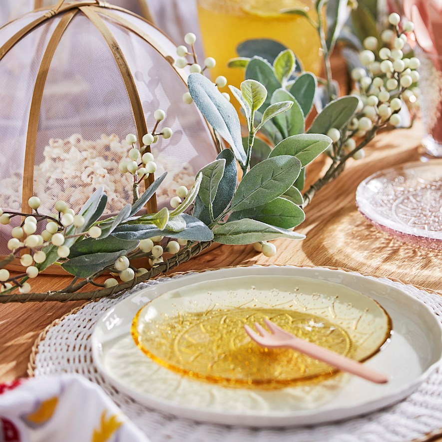 Bombay Amber Glass Plate | Adairs