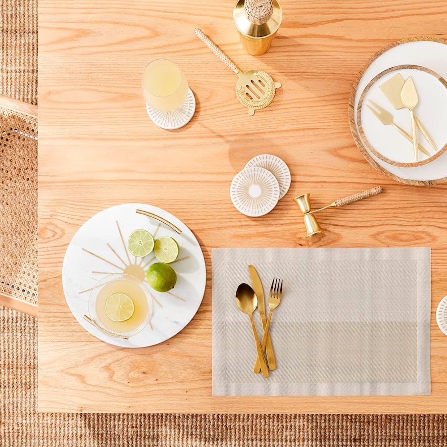 Vienna Splice Champagne Placemats 4 Pack | Adairs