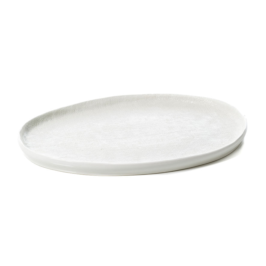 Paper Mesh Collection Platter White | Adairs