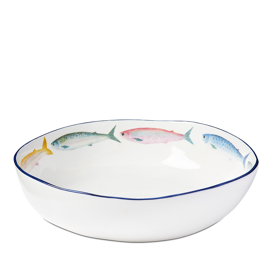 Home Republic - Pesce Servingware Multi Fish Salad Bowl | Adairs