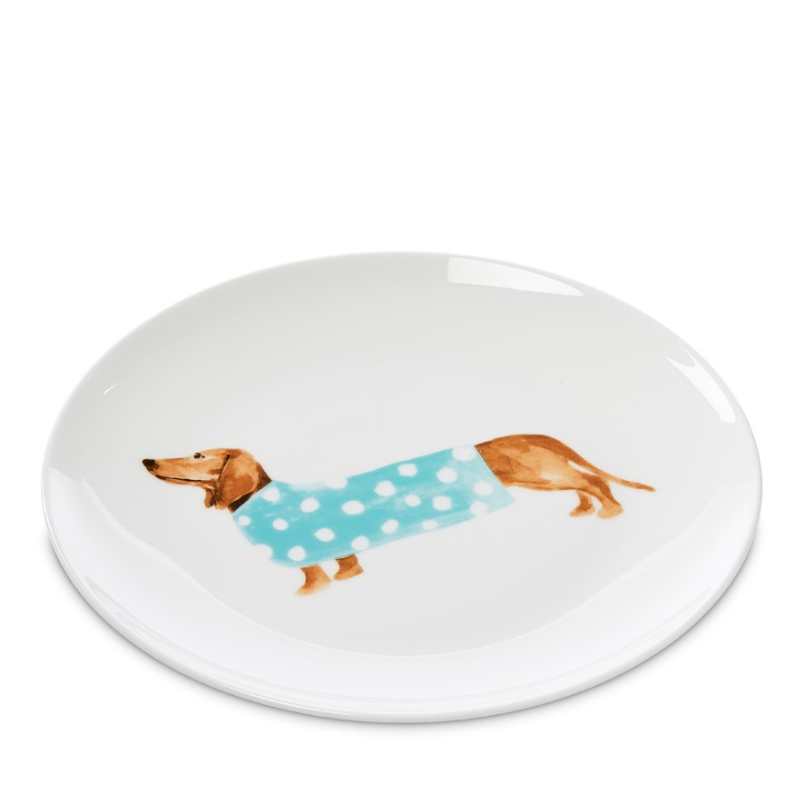Blue Jumper Dachshund Plate | Adairs