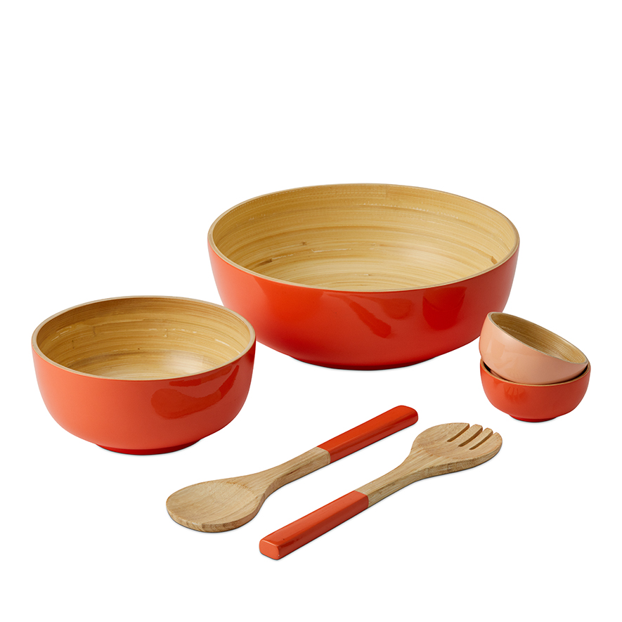 Bamboo Tangerine Servingware | Adairs