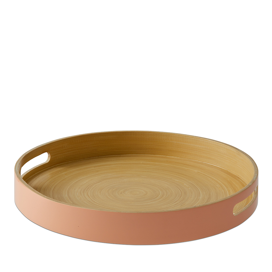 Bamboo Pink Tray | Adairs