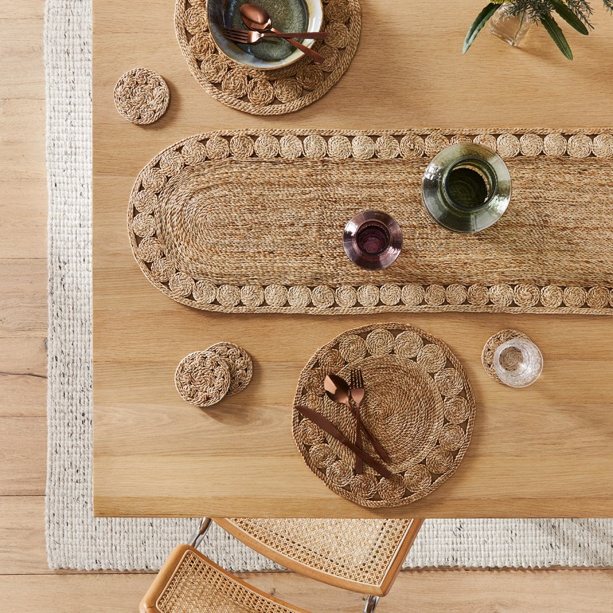 Lisbon Collection Runner L120xW35cm Dark Natural | Adairs