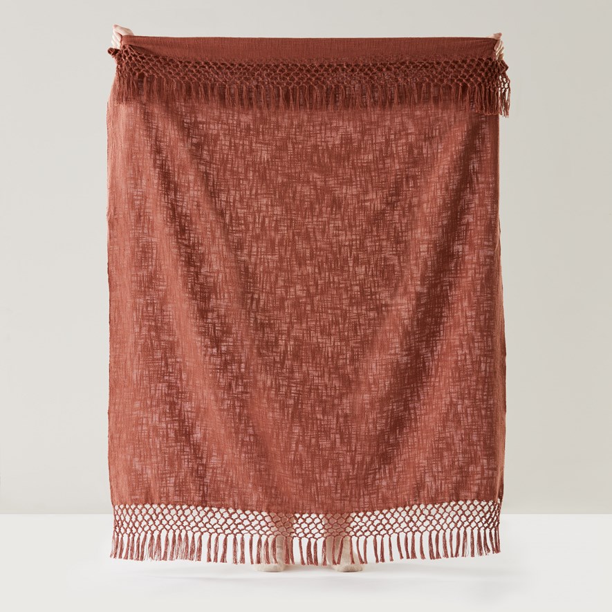 Macrame Knot Chutney Throw | Adairs