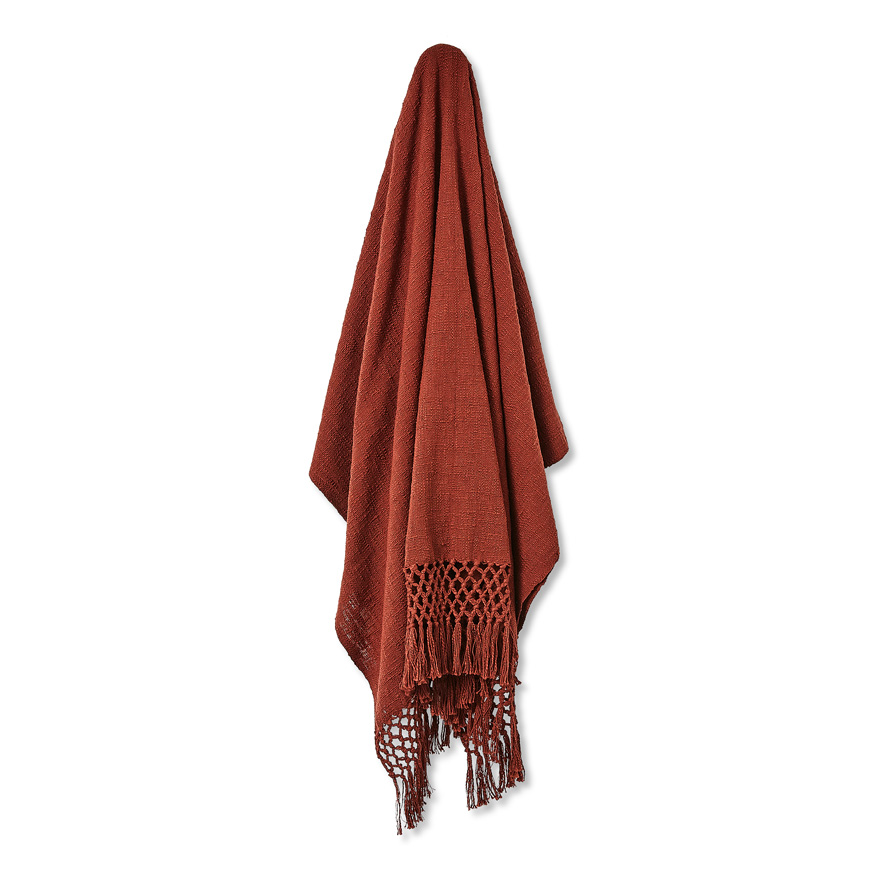 Macrame Knot Throw Pinot | Adairs