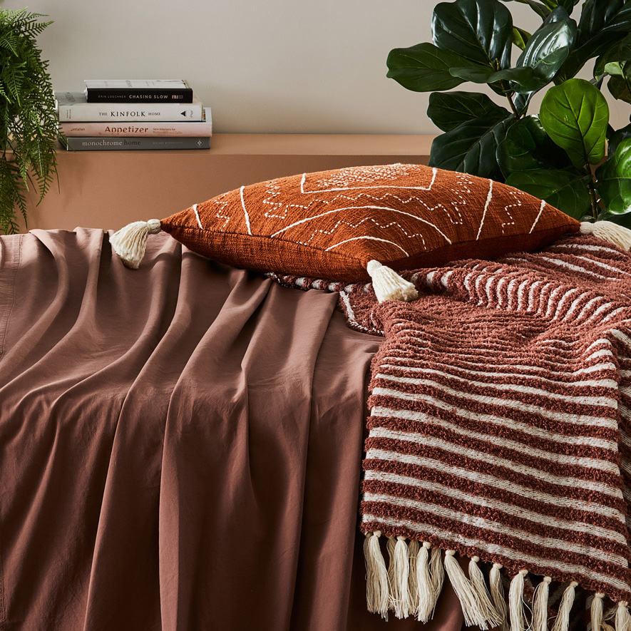 Fyn Brick Throw | Adairs