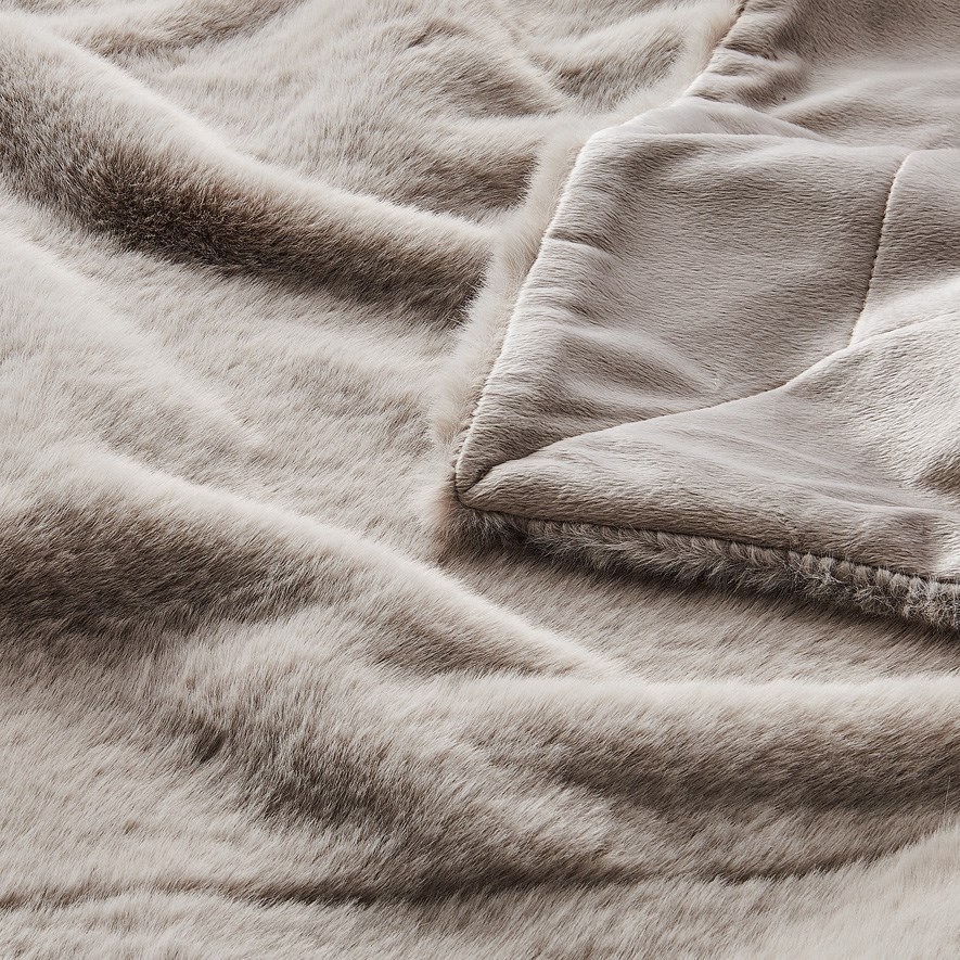 Astoria Fawn Fur Blanket | Adairs