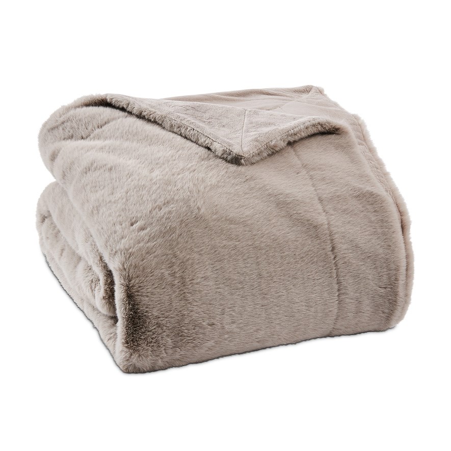 Astoria Fawn Fur Blanket | Adairs
