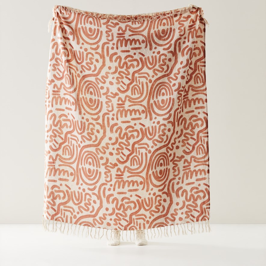 Navarre Earth Geo Throw | Adairs