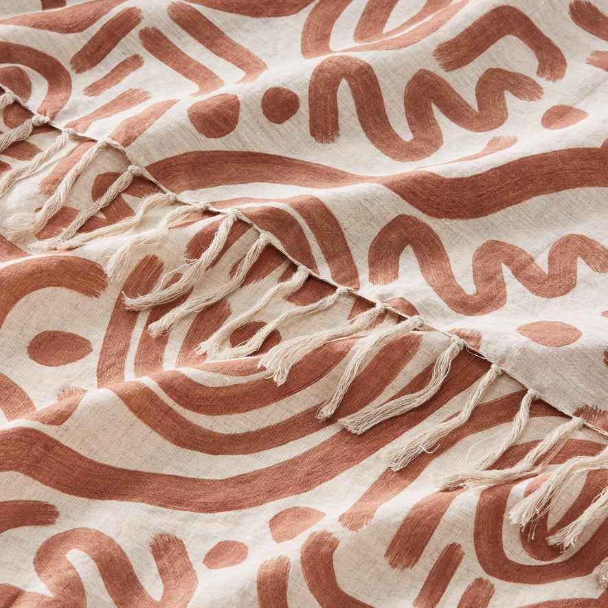 Navarre Earth Geo Throw | Adairs