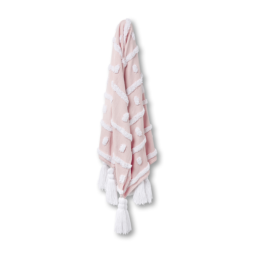 Johanna Throw Blush | Adairs