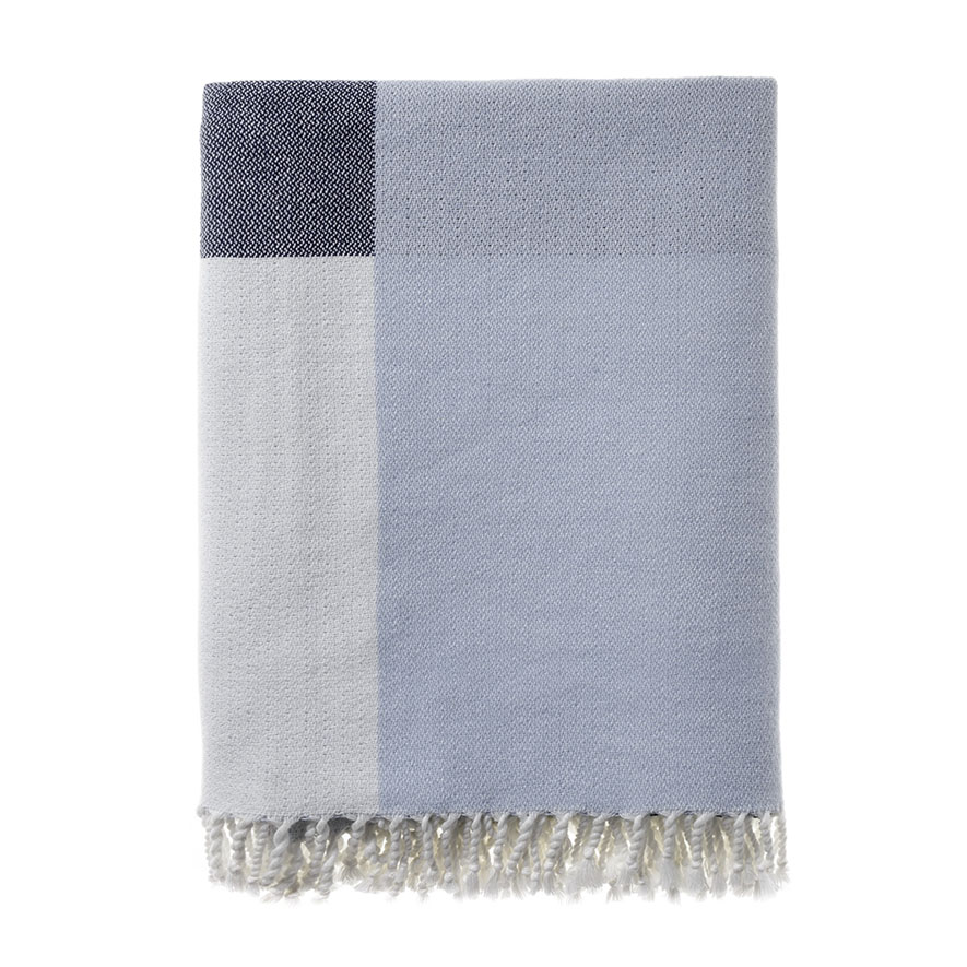 Block Blue Throw | Adairs