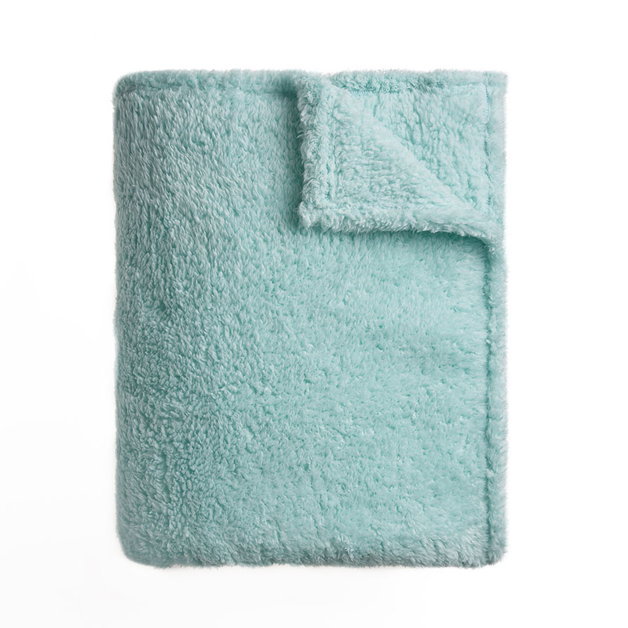 Teddy Throw Mint | Adairs