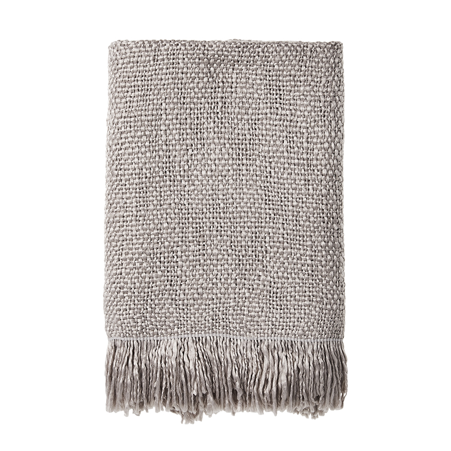 Amarillo Throw Silver | Adairs