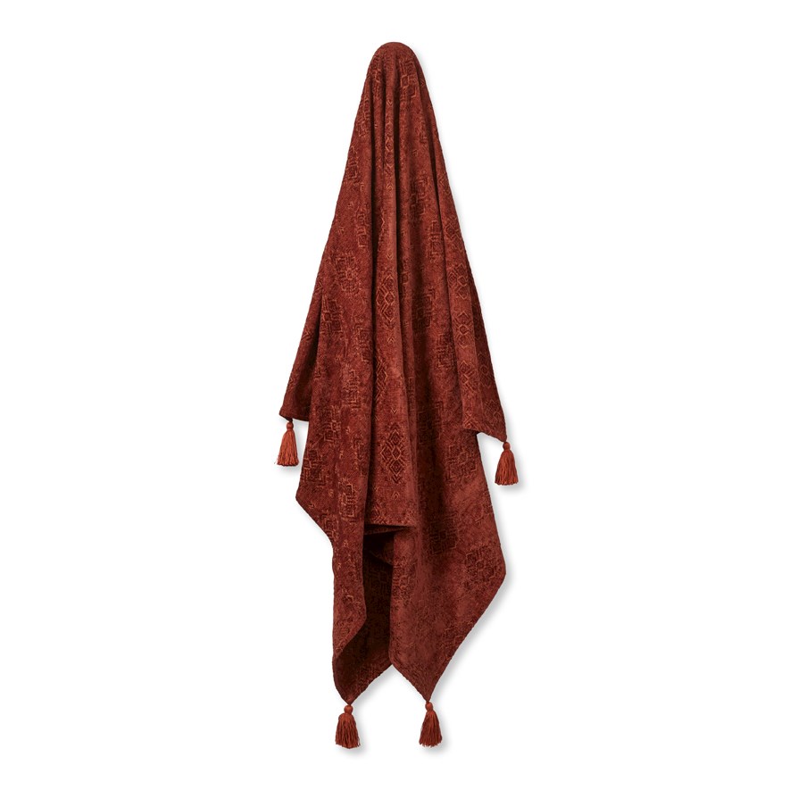 Marais Rust Bed Throw | Adairs