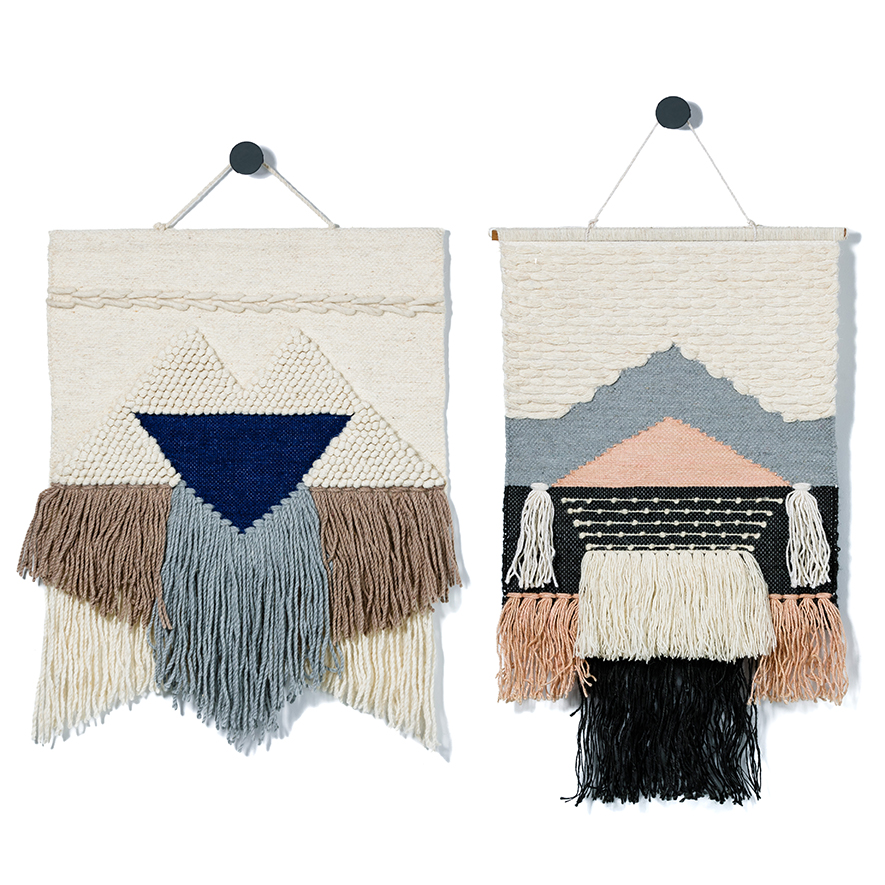 Aztec Wall Hangings Azure & Pink | Adairs