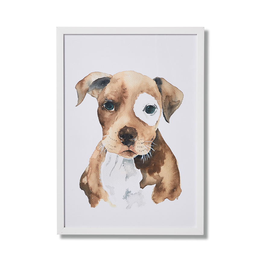Pup Print 30x42cm White Goldie | Adairs