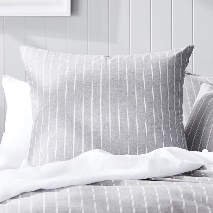 Srick Grey Quilt Cover Set | Adairs