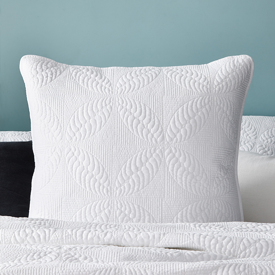 Ava Quilted Snow Quilt Cover | Adairs