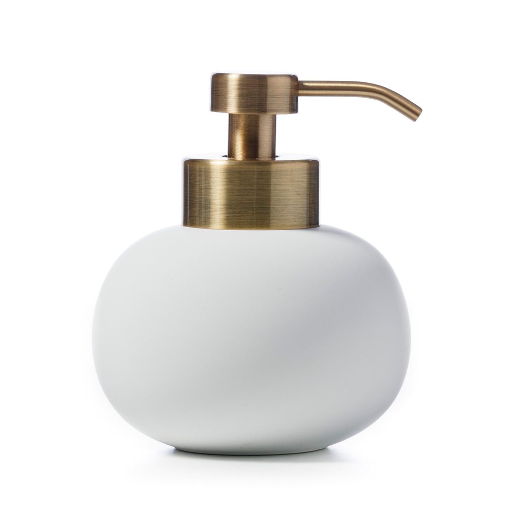 Dane White & Gold Separates Bathroom Accessories | Adairs