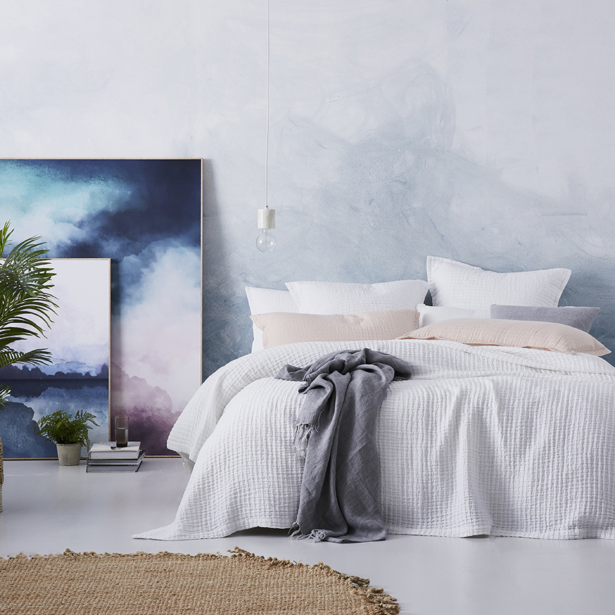 Loft White Coverlet | Adairs