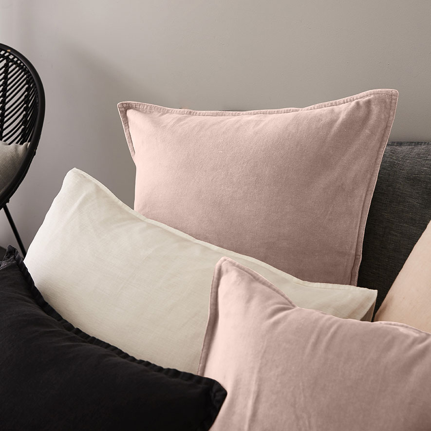 Cotton Velvet Quilt Cover Pink | Adairs