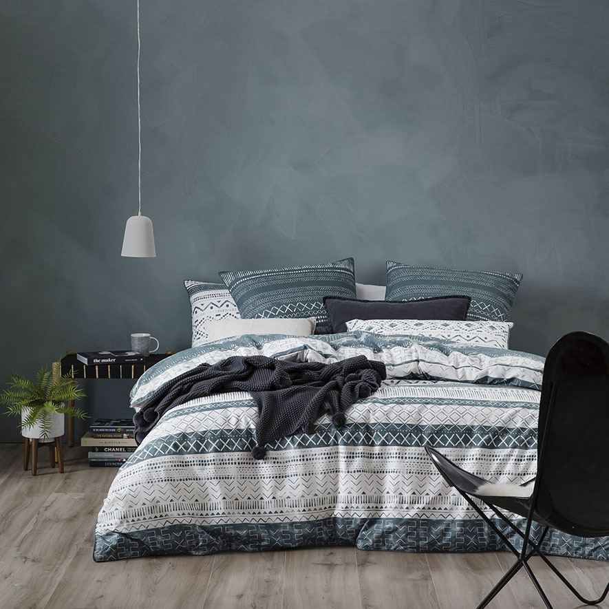 Dakota Quilt Cover Set Lagoon | Adairs