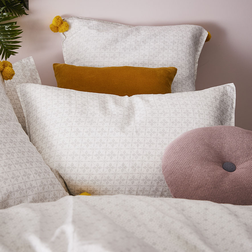 Fez Quilt Cover Set Silver | Adairs