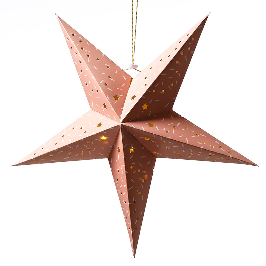 Pink Paper Star Light | Adairs